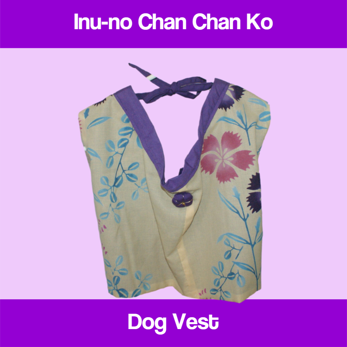 Inu-no Chan Chan Ko Dog Vest made from 100% cotton material. Fits small ...